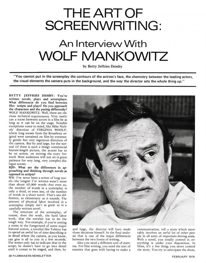 Screenwriting Lessons from One of Britain’s Best: A Rare Interview with ...